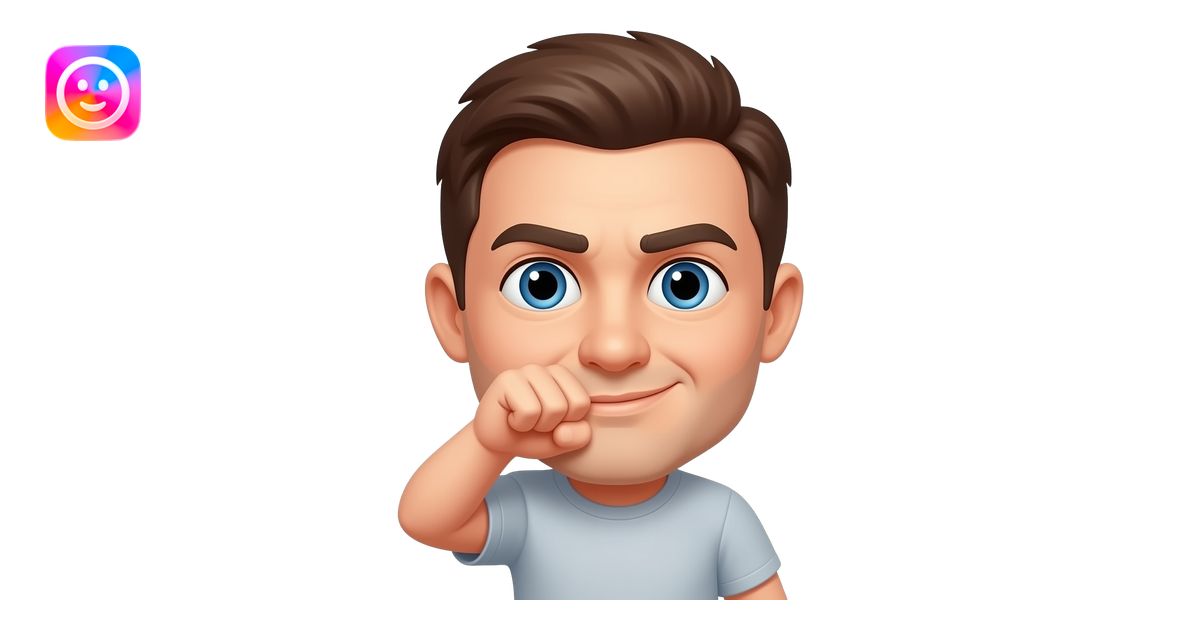 emoji with fist close to mouth and bulge in side of face emoji | AI ...