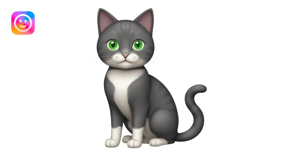 full body solid dark grey cat with green eyes, white paws and white ...
