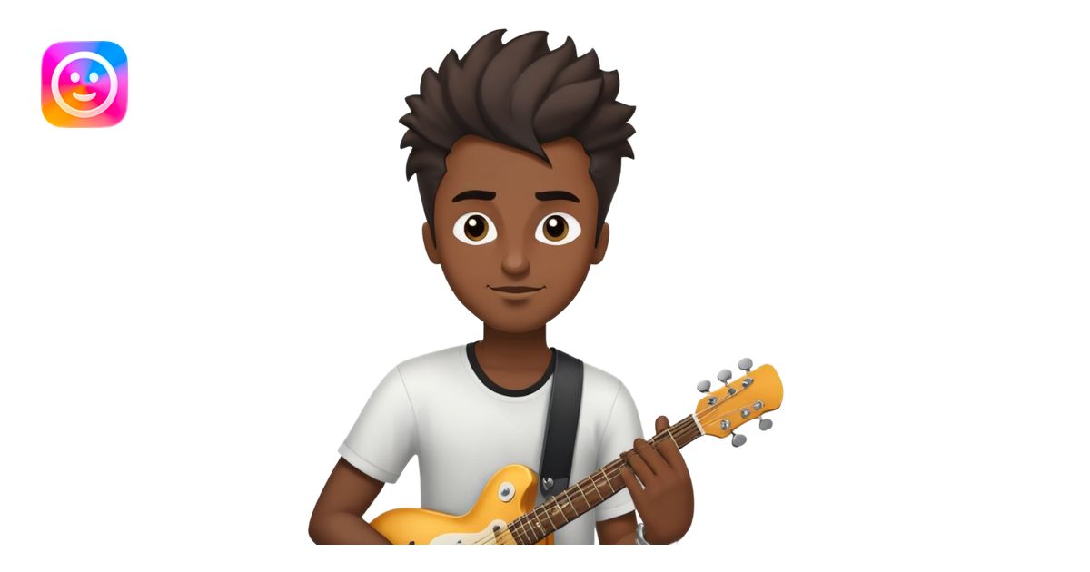 Musician's face and torso, confident smirk, half-closed eyes looking up ...