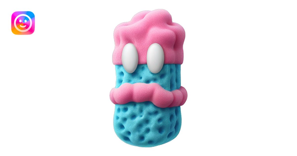 Sponge in foam emoji | AI Emoji Generator