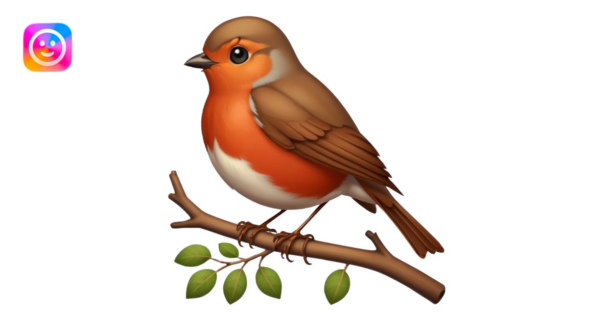 Robin bird emoji | AI Emoji Generator