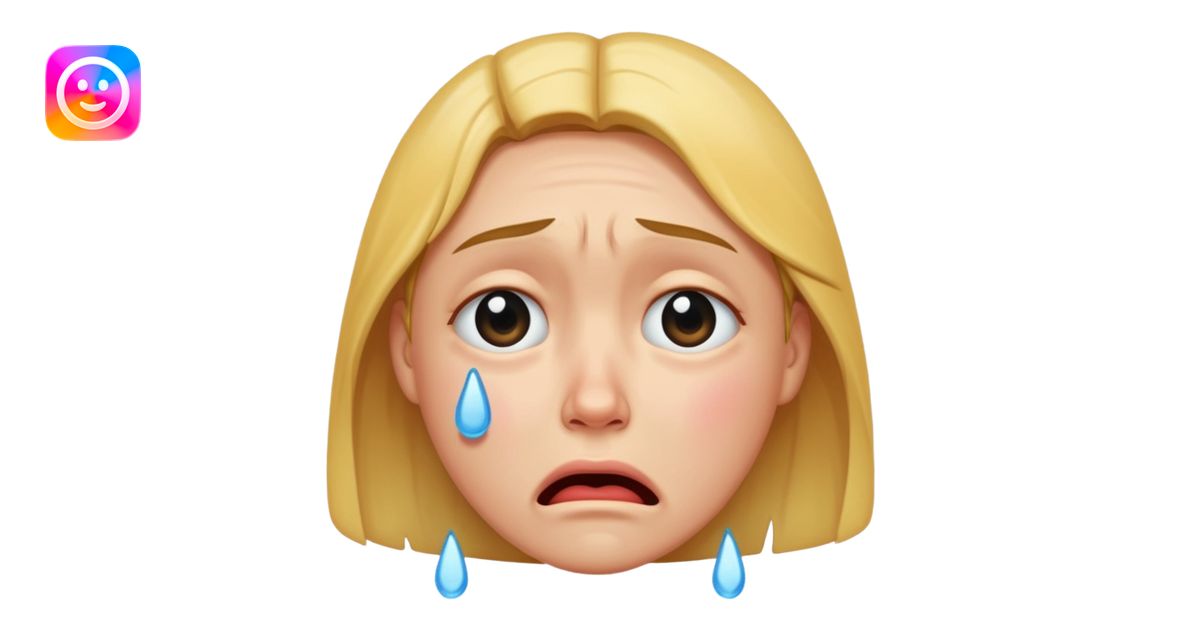 crying face emoji, expressive and clear emoji | AI Emoji Generator