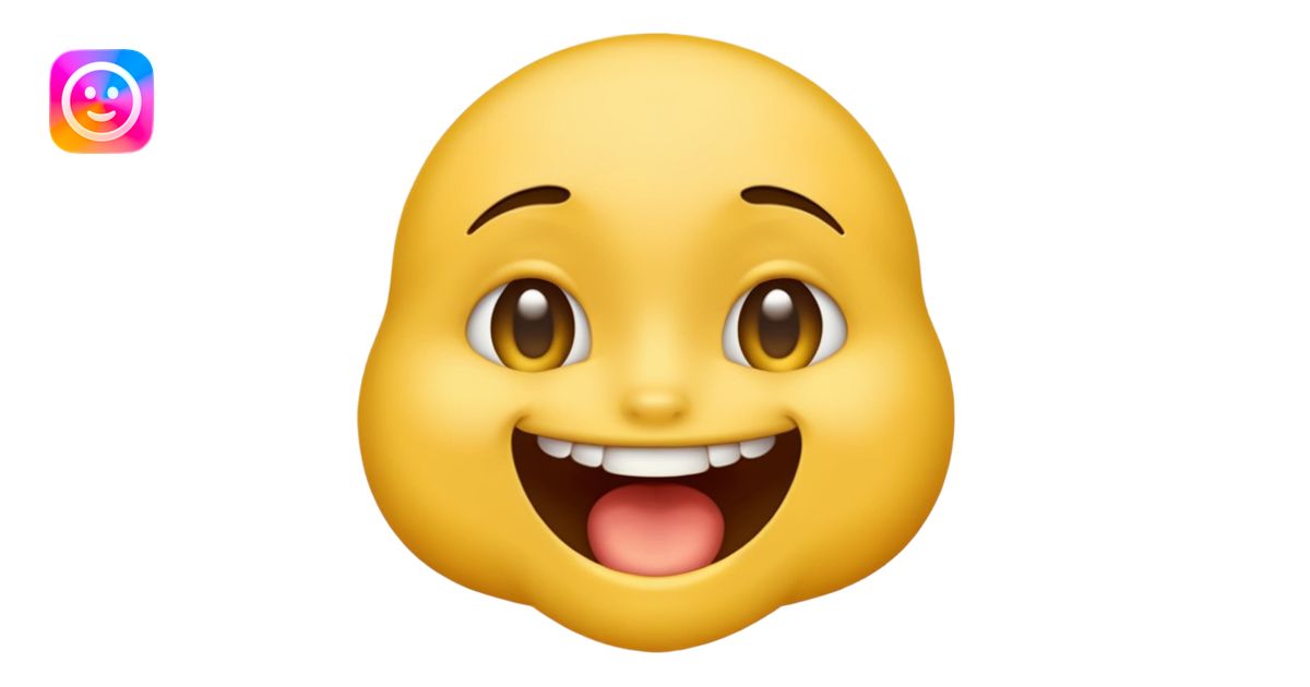 Classic yellow emoji biting bottom lip emoji | AI Emoji Generator