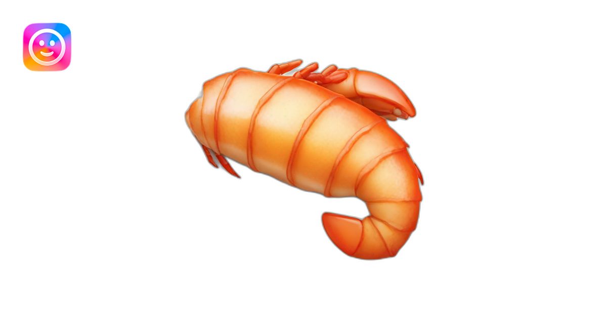 Crotte sur une crevette emoji | AI Emoji Generator