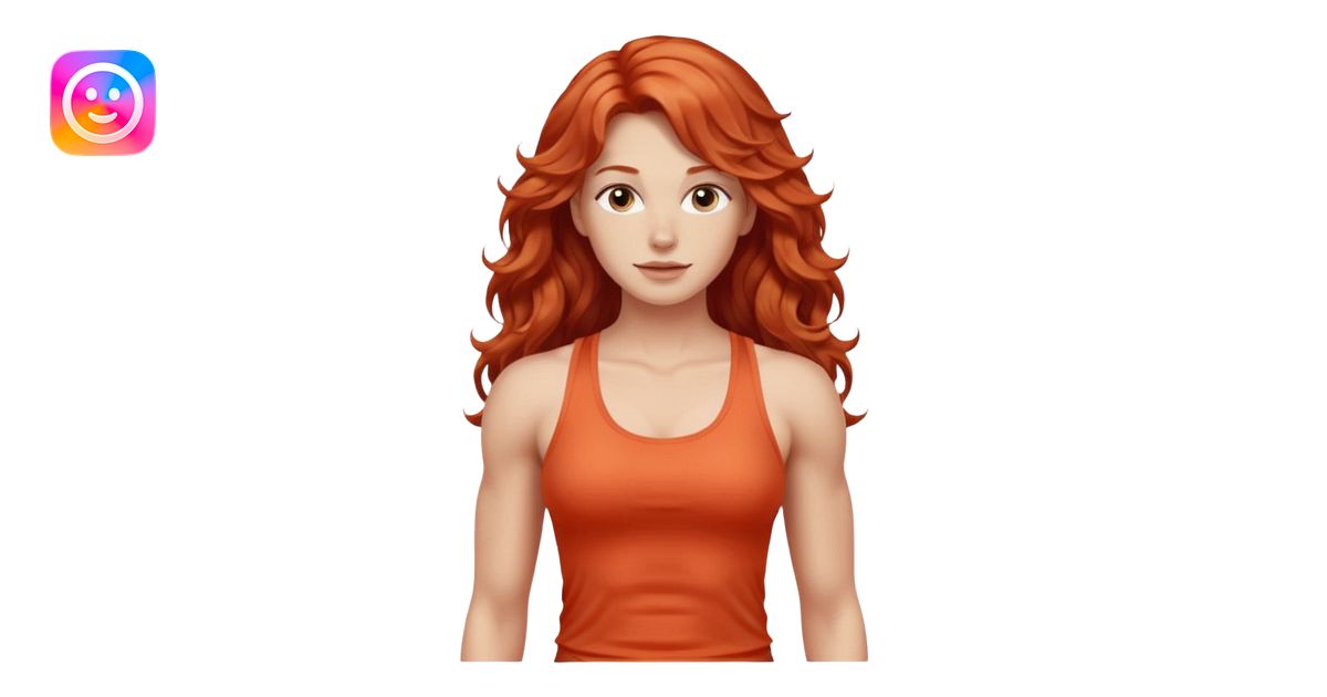 Athletic girl with long light red wavy hair and smaller boobs bigger ...
