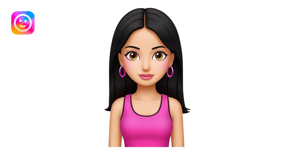 a pretty bratz emoji that looks like bollywood actress katrina kaif ...