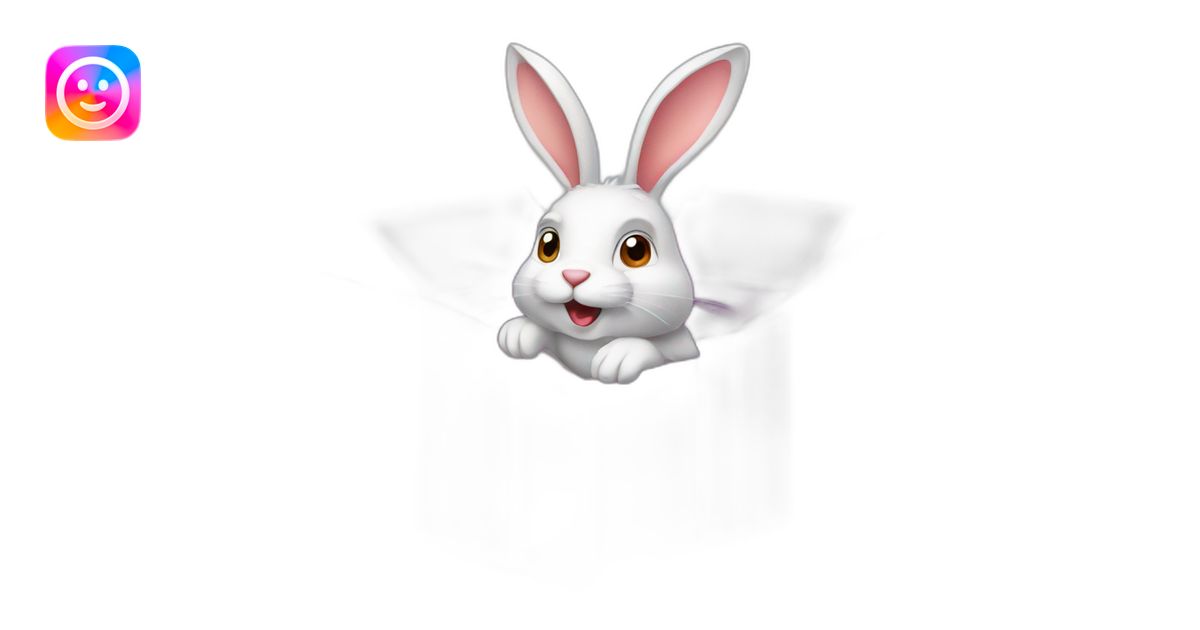 rabbit from gift box emoji | AI Emoji Generator