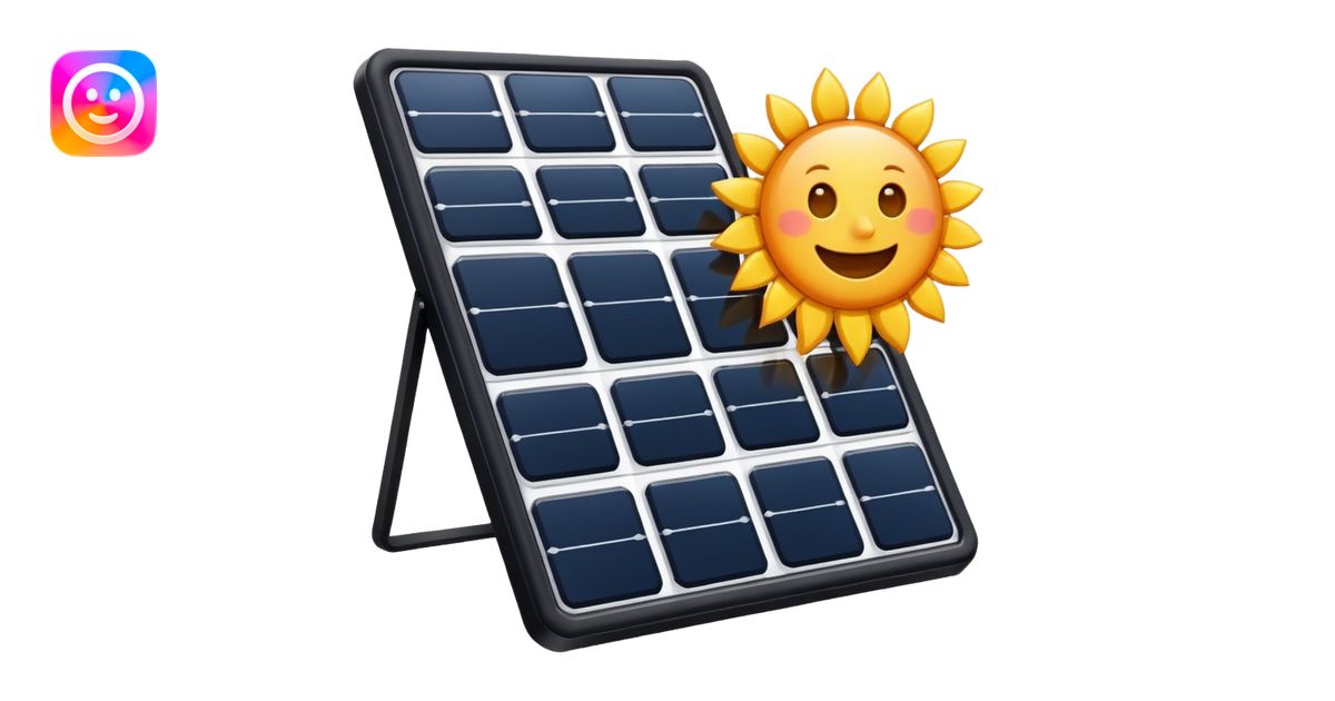 solar panel emoji | AI Emoji Generator
