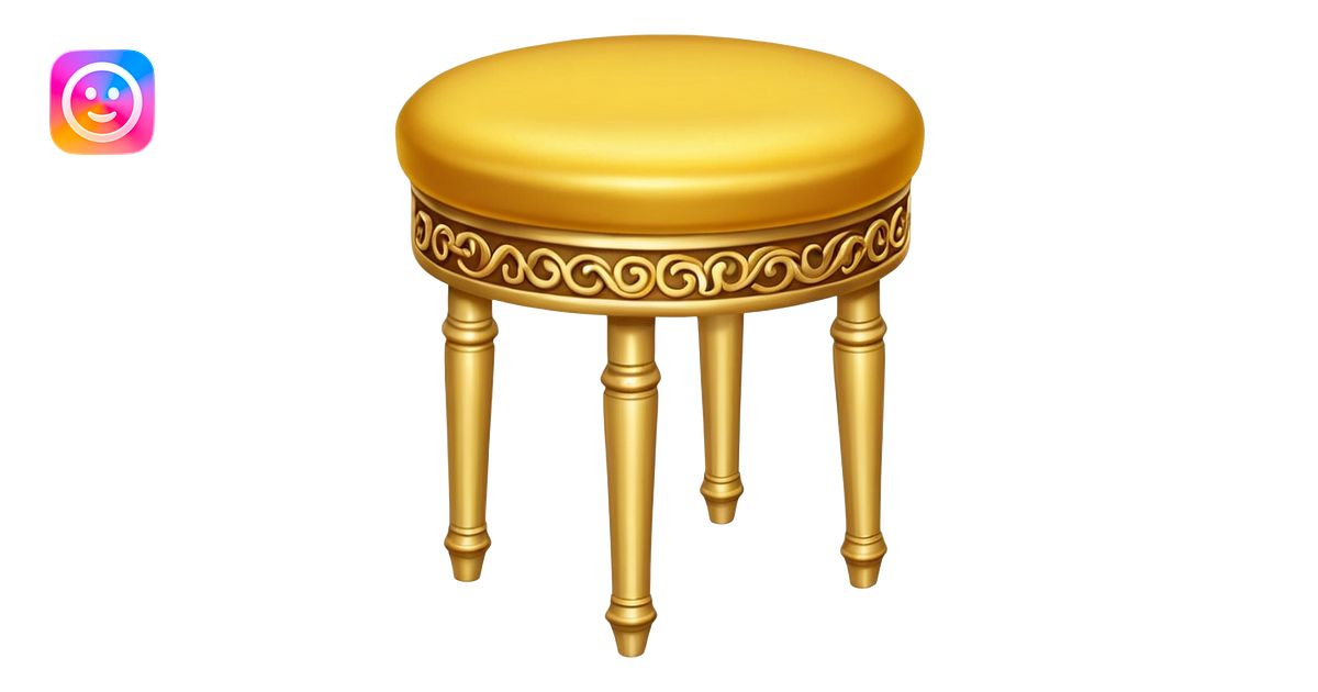 a golden stool emoji | AI Emoji Generator