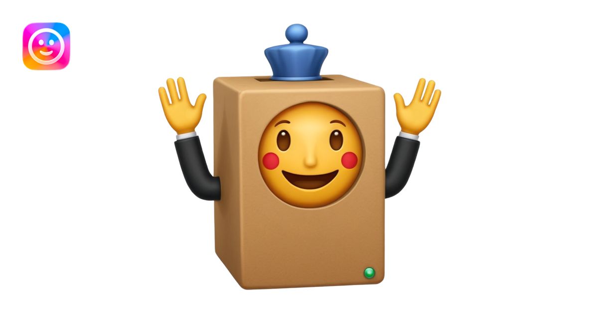 Create an emoji I DONT WANT IT TO BE A JACK IN THE BOX, imagine it is a ...