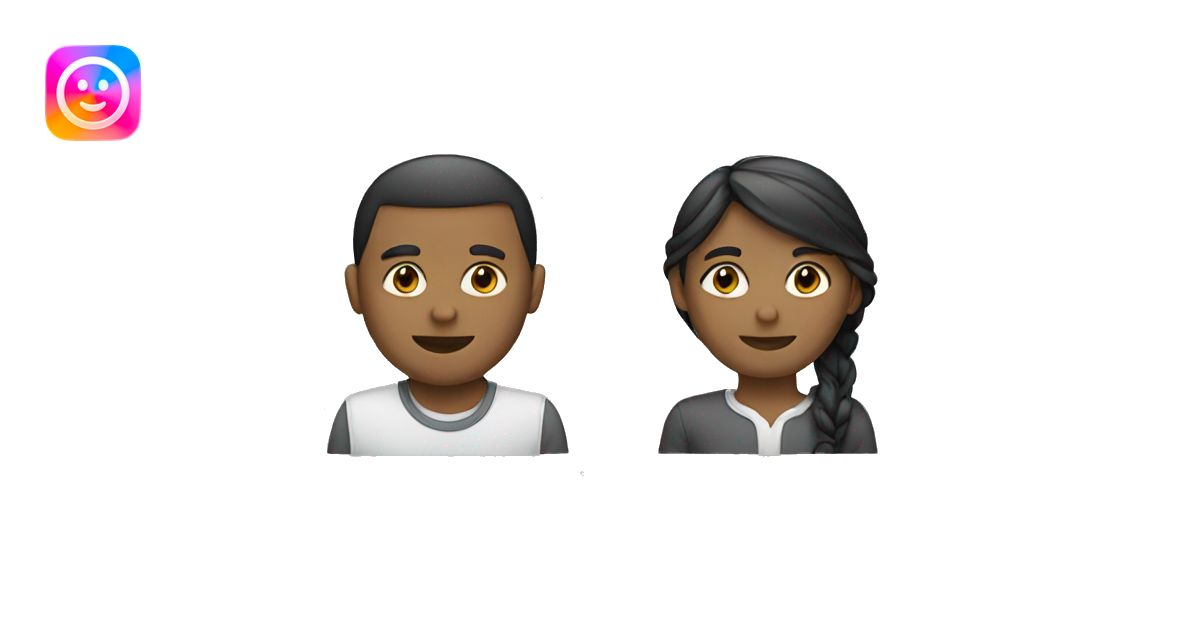 2 people connected emoji | AI Emoji Generator