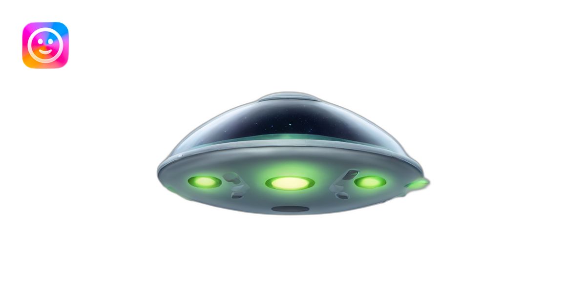 alien in an ufo emoji | AI Emoji Generator