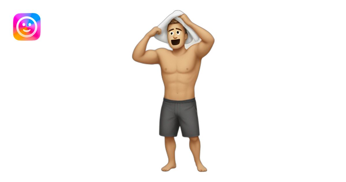 man throwing the towel emoji | AI Emoji Generator