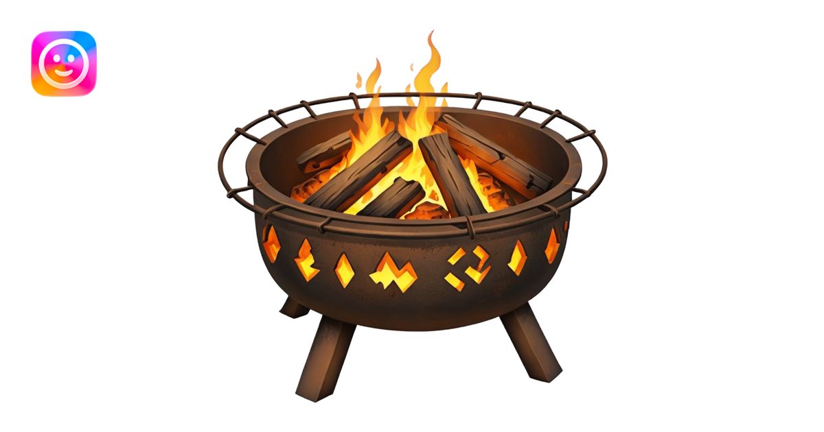Forge Fire Pit emoji | AI Emoji Generator