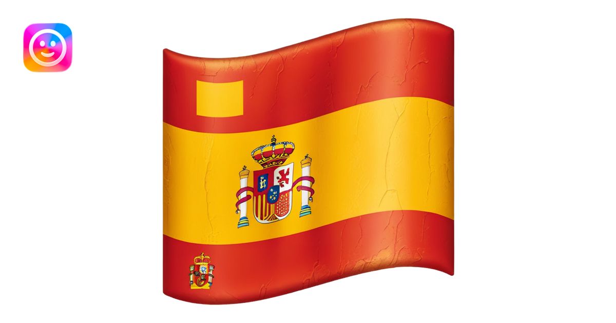 waving spain flag without stick emoji | AI Emoji Generator