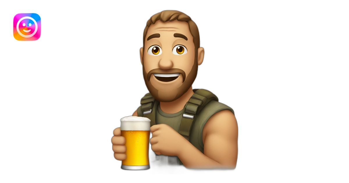 joda drinking beer emoji | AI Emoji Generator