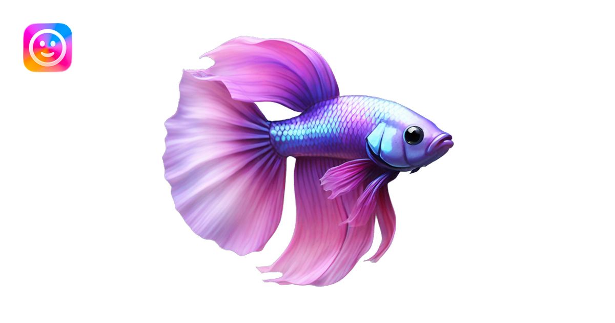 Pretty iridescent long fin betta fish blue and purple pink facing left ...