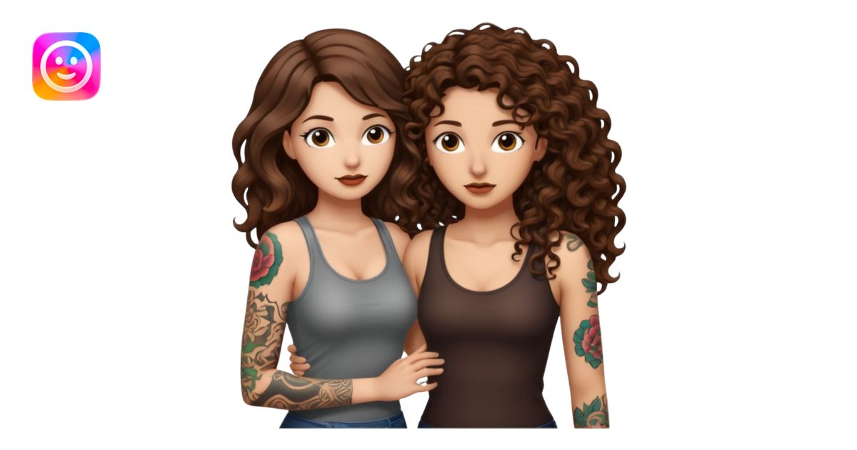 whisper plan — long wavy brown hair tattooed woman and short tight ...