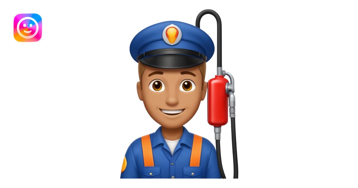 gas pump worker emoji | AI Emoji Generator