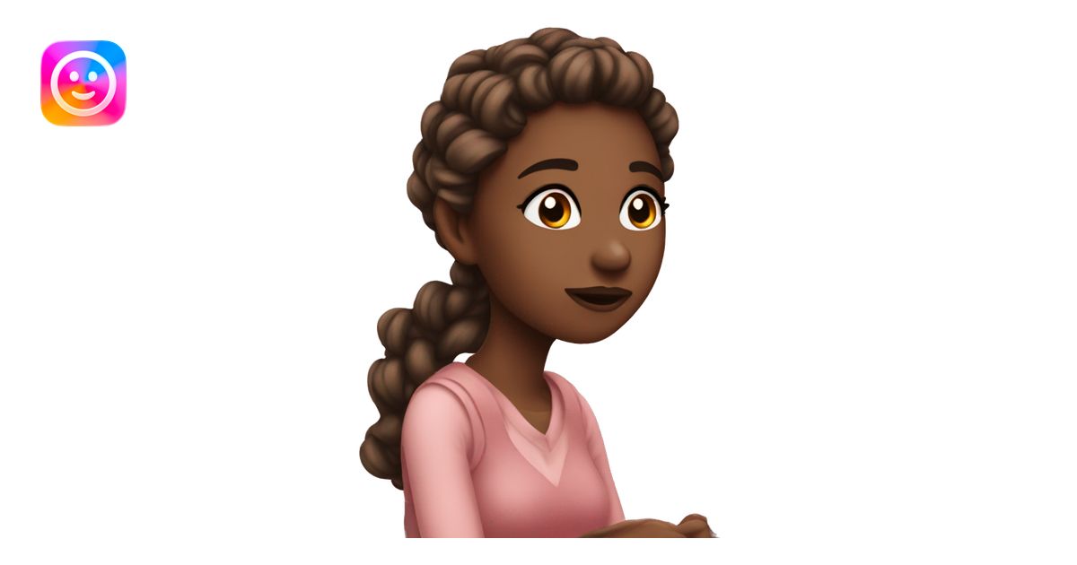 Flirting girl blush emoji | AI Emoji Generator