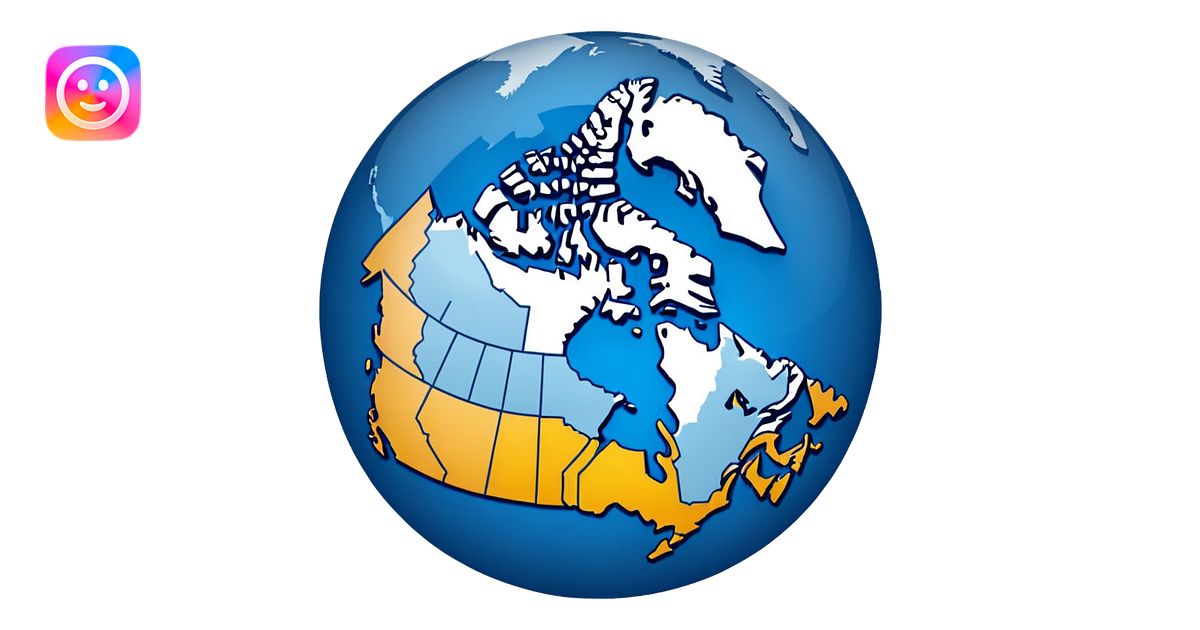 candian geoghrapgical perimeter all one colour emoji | AI Emoji Generator