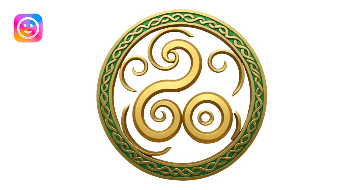 Triskelion faça um emoji desse símbolo emoji | AI Emoji Generator