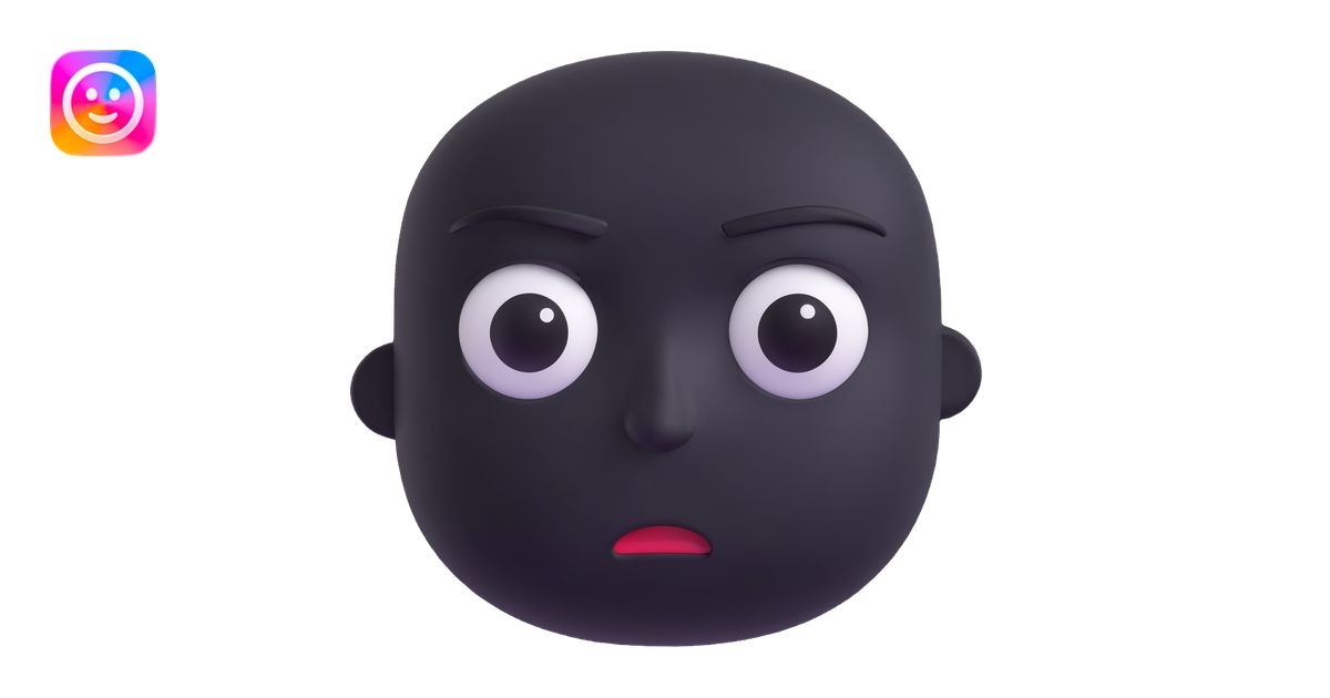 sad face, frowning, watery eyes emoji | AI Emoji Generator