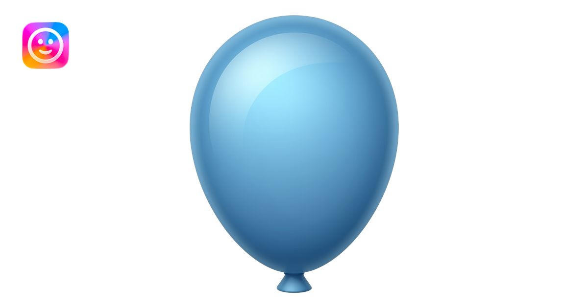 Blue Balloon emoji emoji | AI Emoji Generator