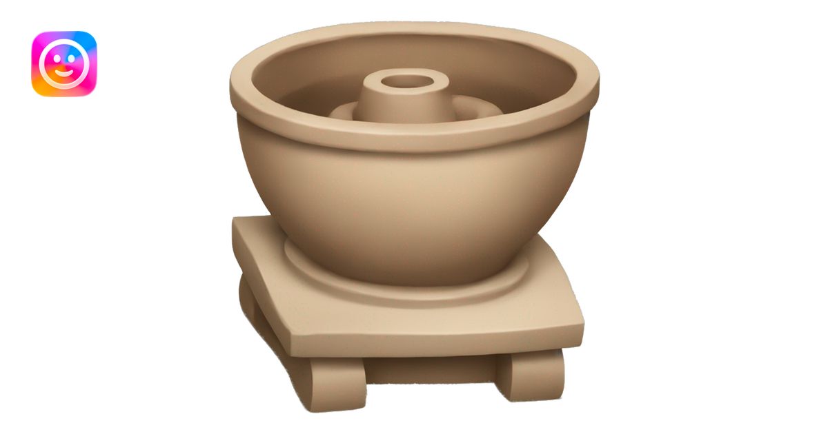 Pottery wheel emoji | AI Emoji Generator