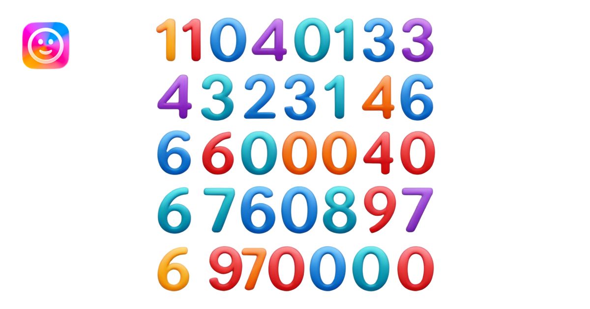 some numbers emoji | AI Emoji Generator