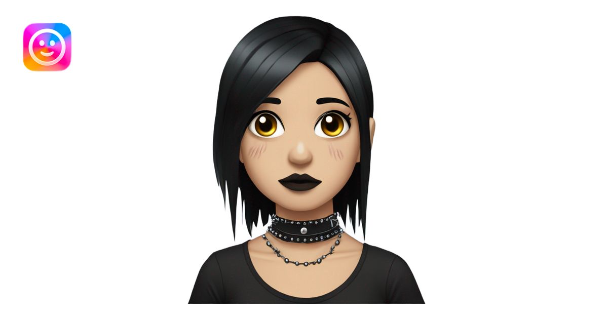 Emo girl crying emoji | AI Emoji Generator