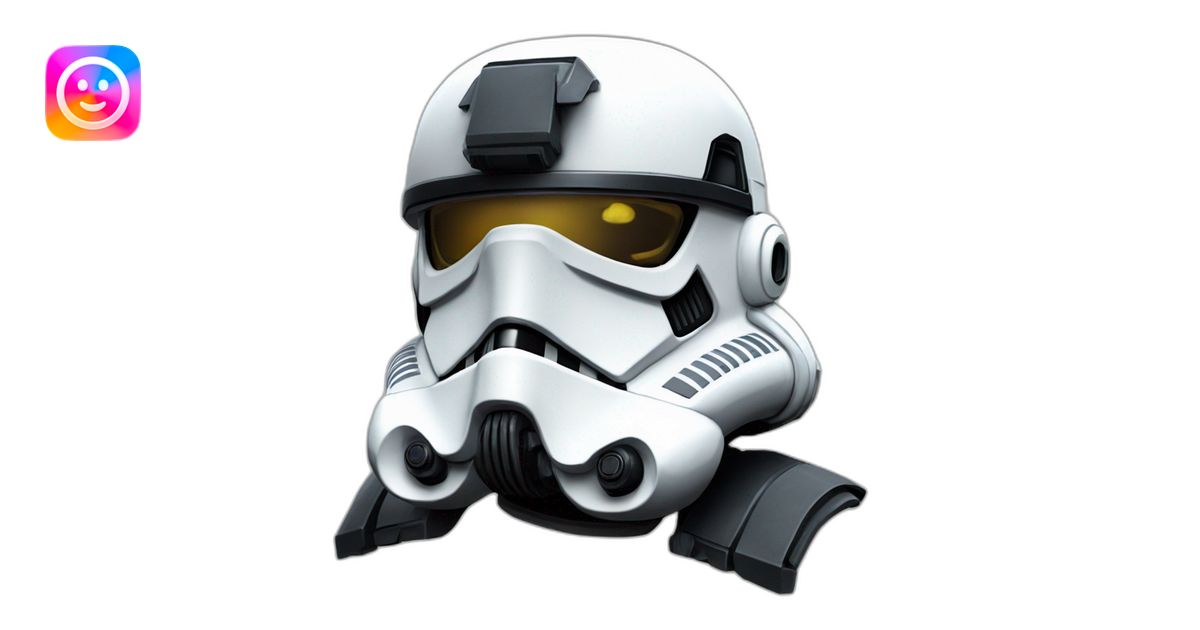 stormtrooper armored core emoji | AI Emoji Generator