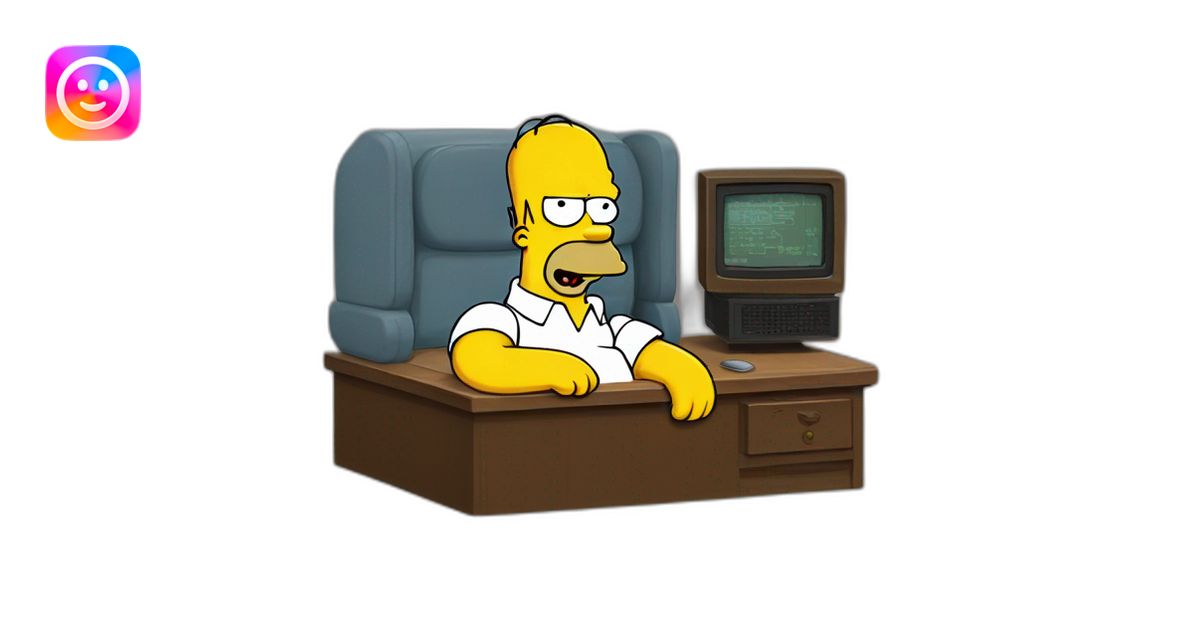 Homer simpson soviet emoji | AI Emoji Generator
