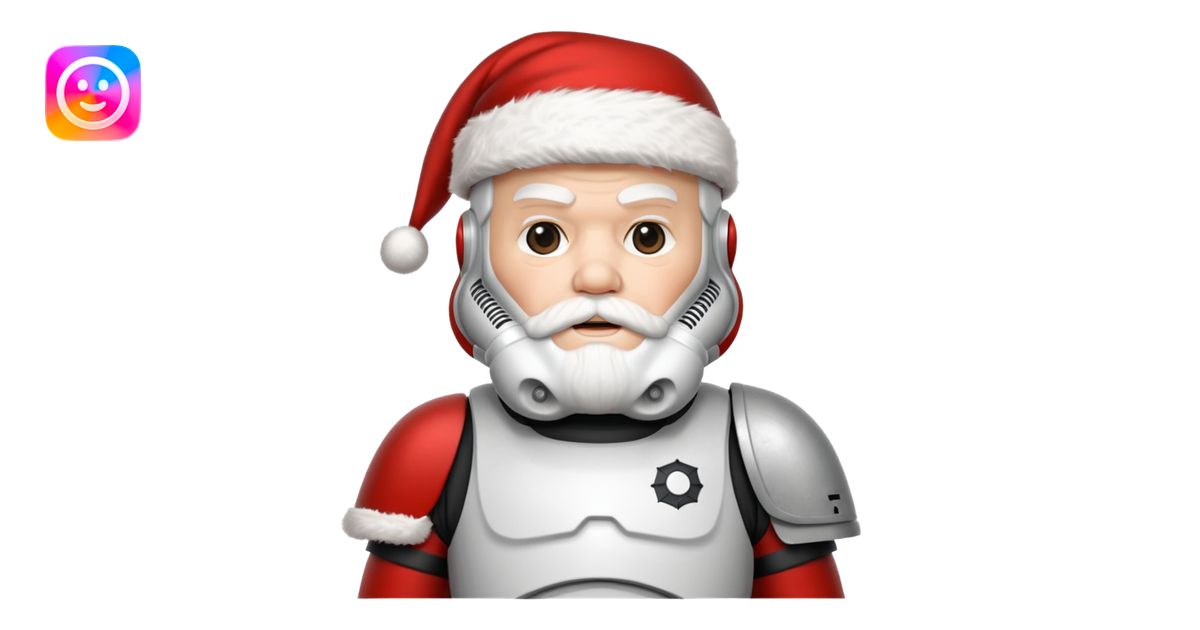 storm trooper santa emoji | AI Emoji Generator