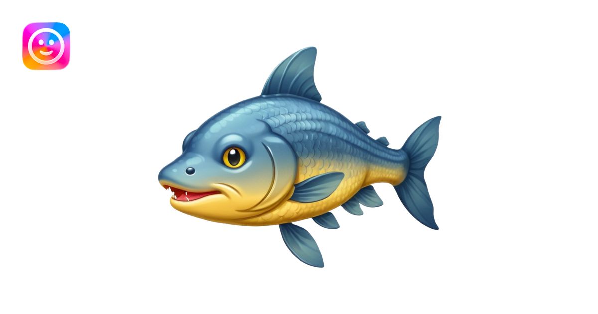 cat fish being fished emoji | AI Emoji Generator