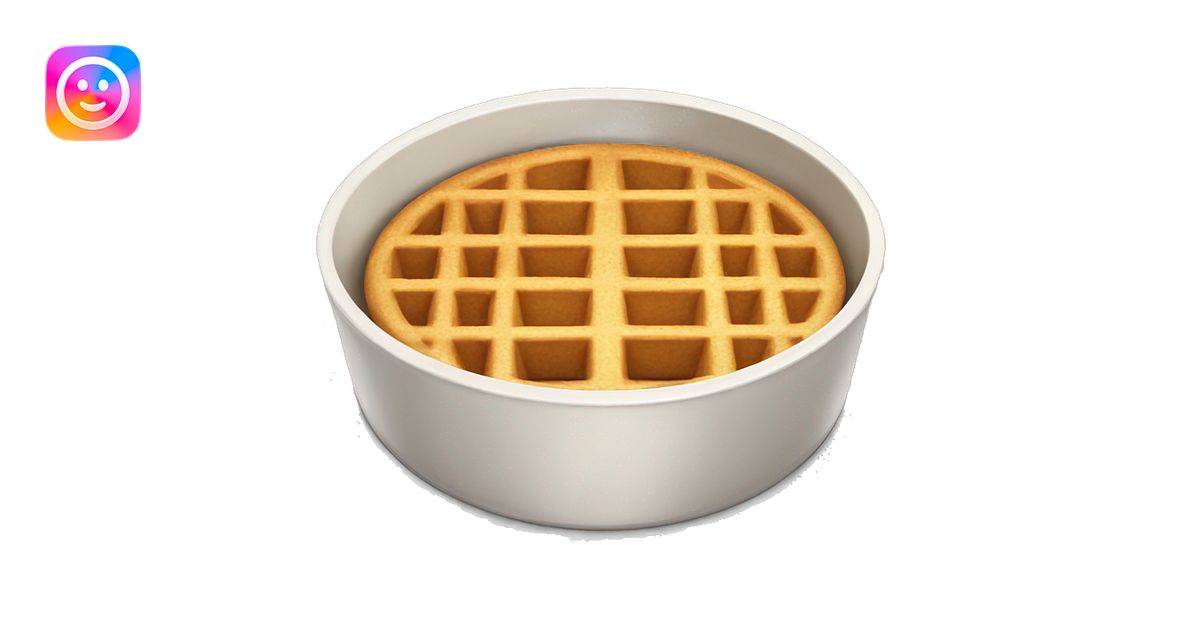dog bowl with waffle inside emoji | AI Emoji Generator
