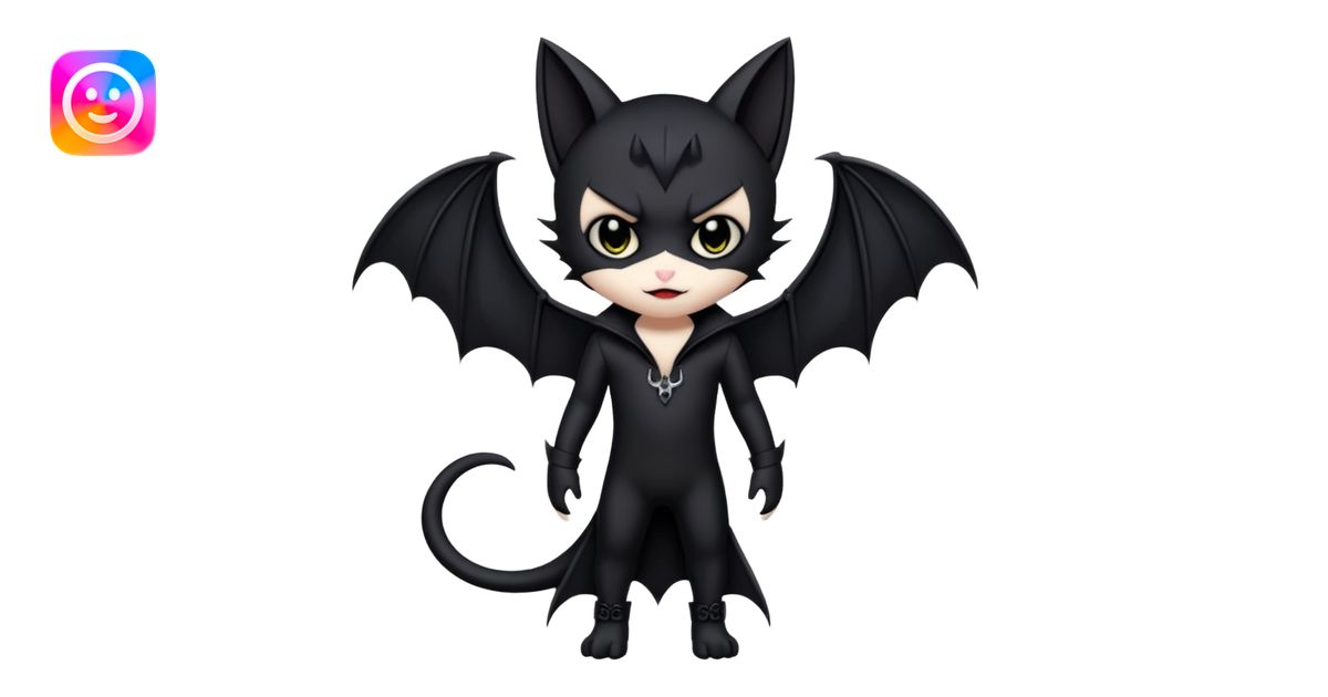 Edgy Cool Cute Gothic-Emo-Vampiric-Bat-Feline-Fakémon-Hybrid full body ...