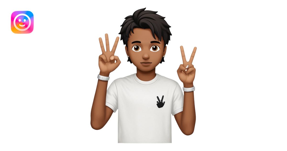 Playboi carti yvl hand sign emoji | AI Emoji Generator