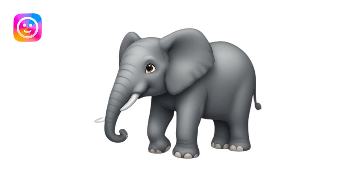 Éléphant f emoji | AI Emoji Generator