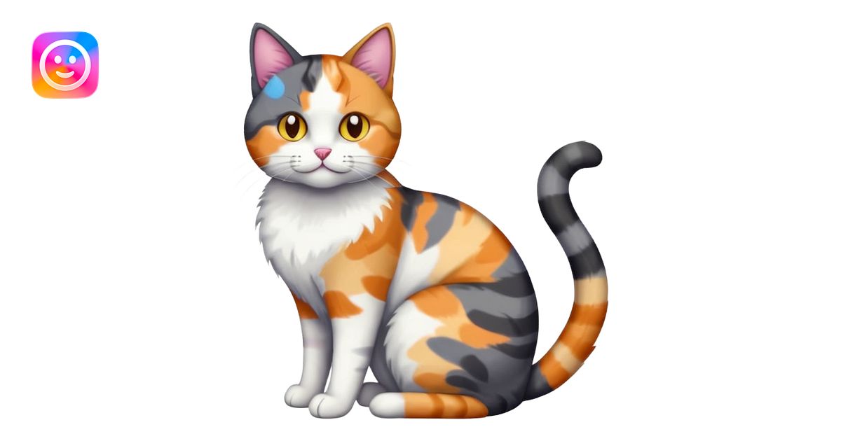 full body colourful light patched calico + white tabby cat cuddling a ...