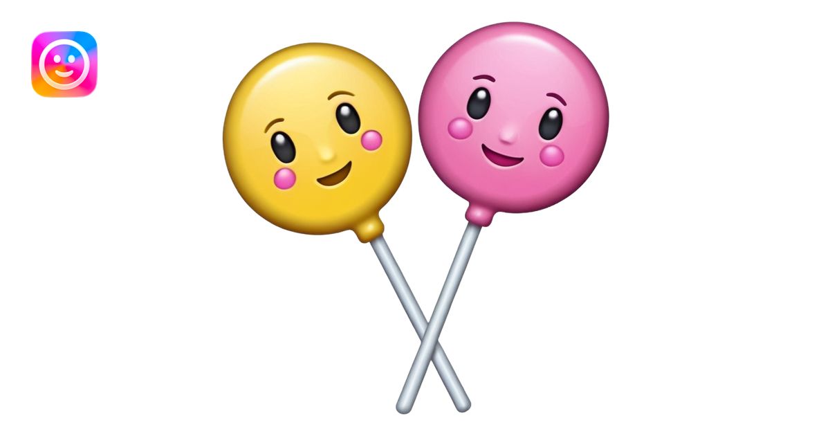 glitter pink and yellow candy emoji | AI Emoji Generator