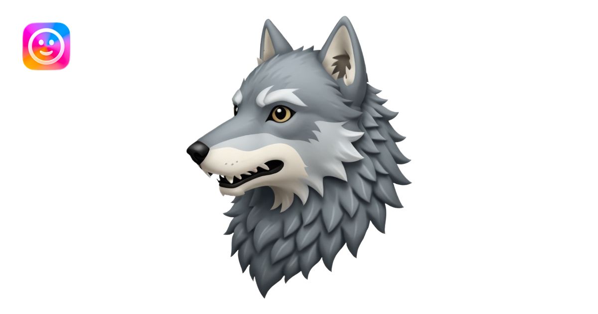 In game of thrones house stark banner wolf emoji | AI Emoji Generator