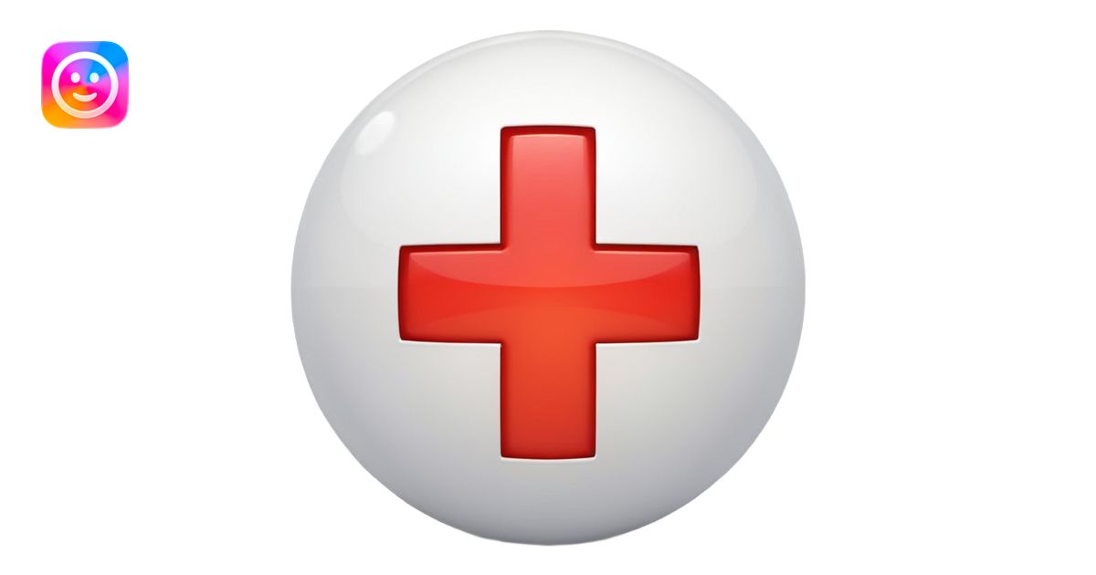 i want a white ball with a plus sign like the smash bros logo emoji ...