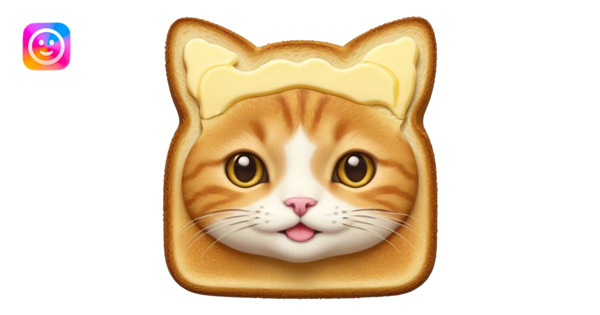 Toast cat emoji | AI Emoji Generator
