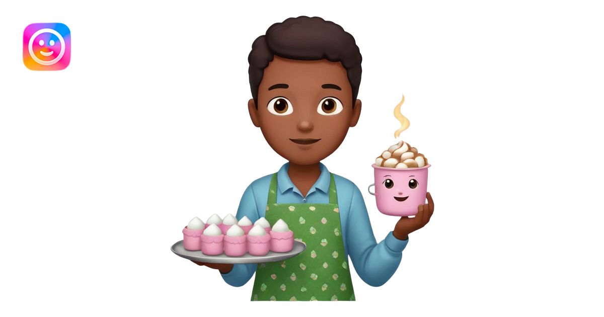 A young black vendor boy with pink cheeks, holding a tray of ...