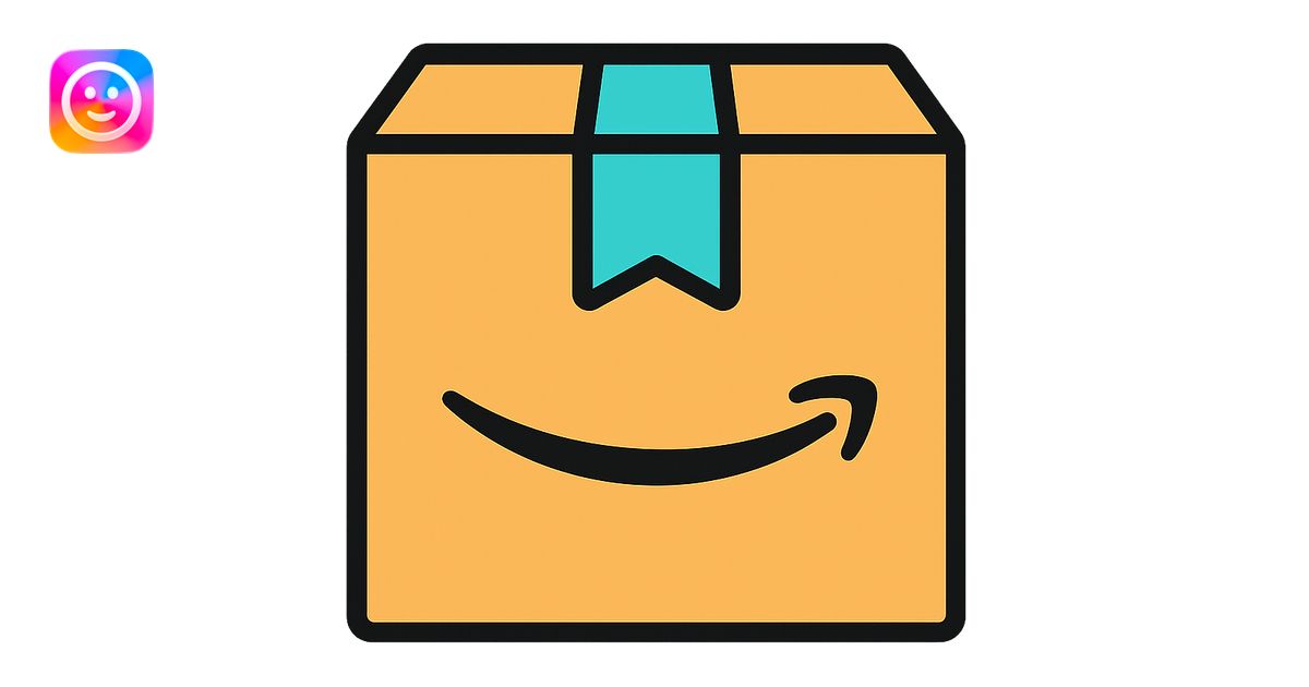 minimal style Amazon delivery box icon, suitable for app icon, no text ...