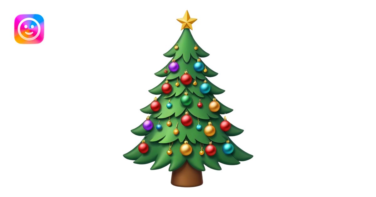 Christmas tree emoji | AI Emoji Generator
