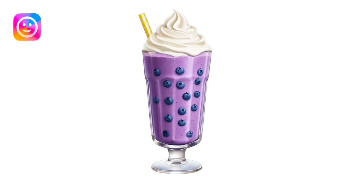 blueberry smoothie show emoji | AI Emoji Generator