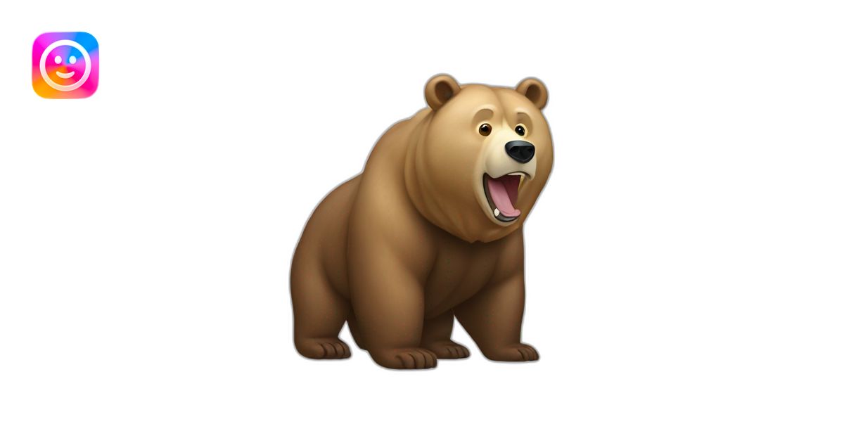 Putin on a bear emoji | AI Emoji Generator
