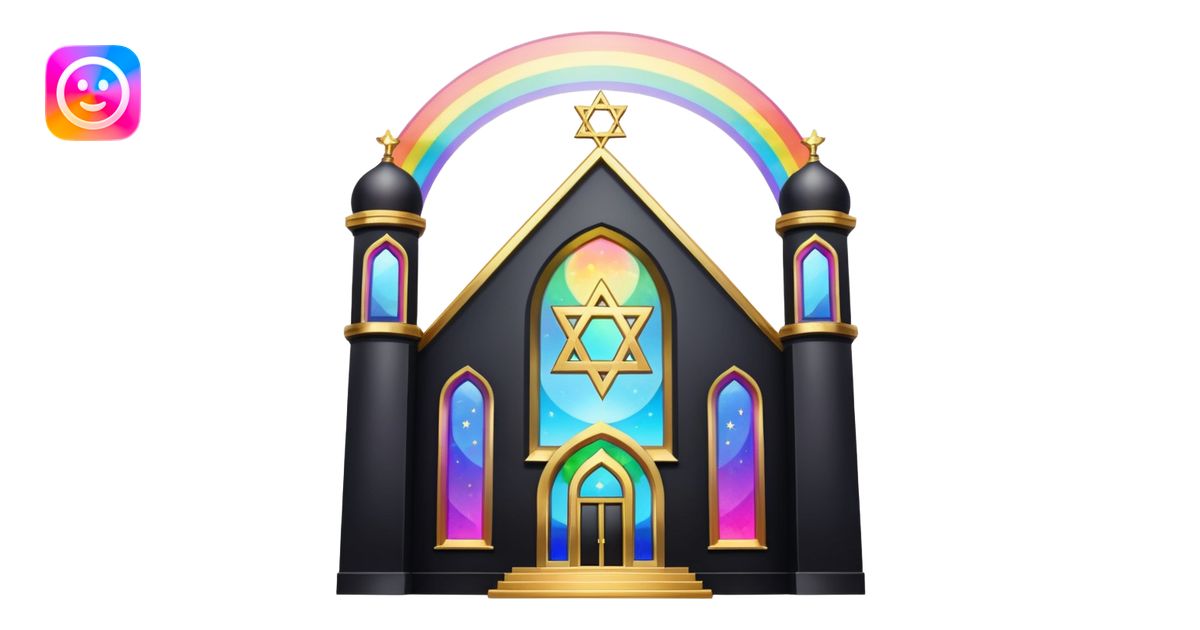jewish synagogue temple in dark goth aesthetic style with black ...